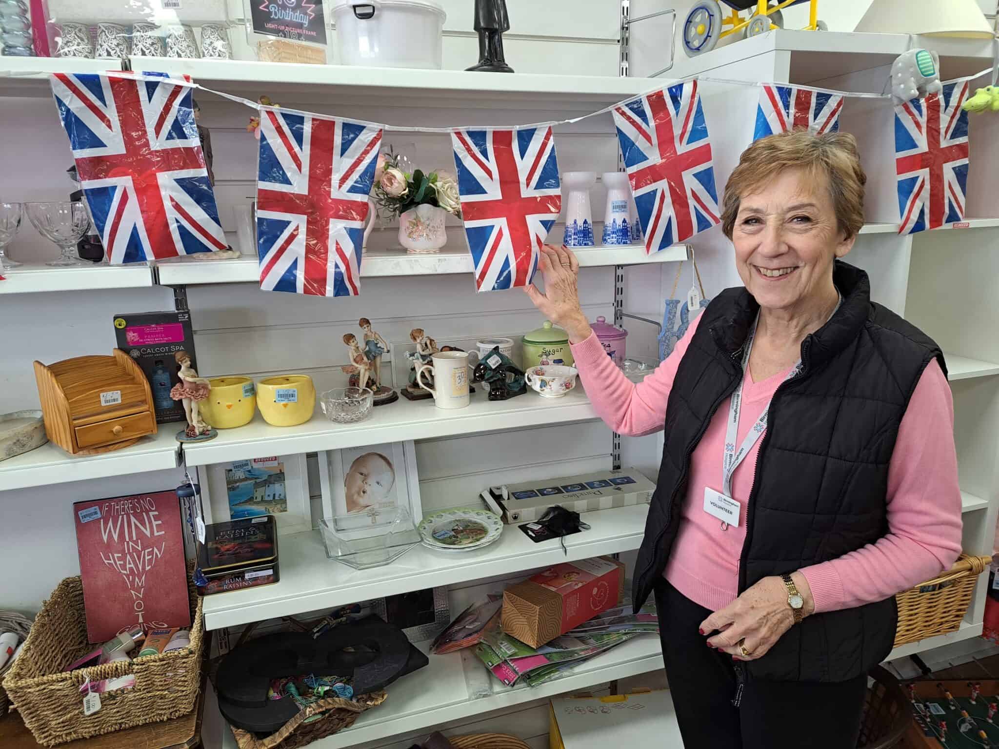 Volunteer Sue clocks up decade at Bartley Green store - Birmingham Hospice